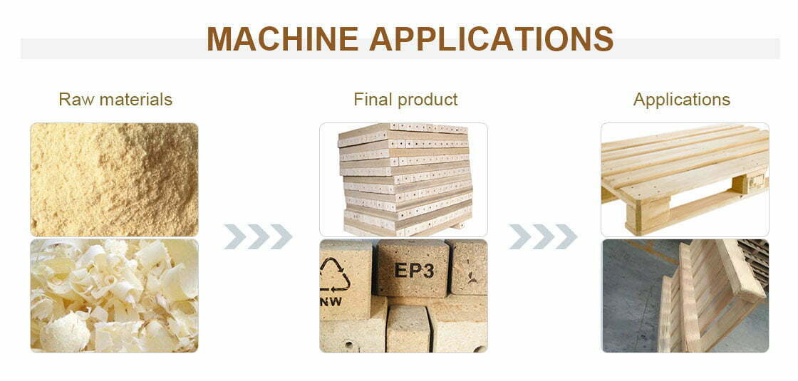 Sawdust Wood Pallet Block Making Machine | Compressed Wood Block ...